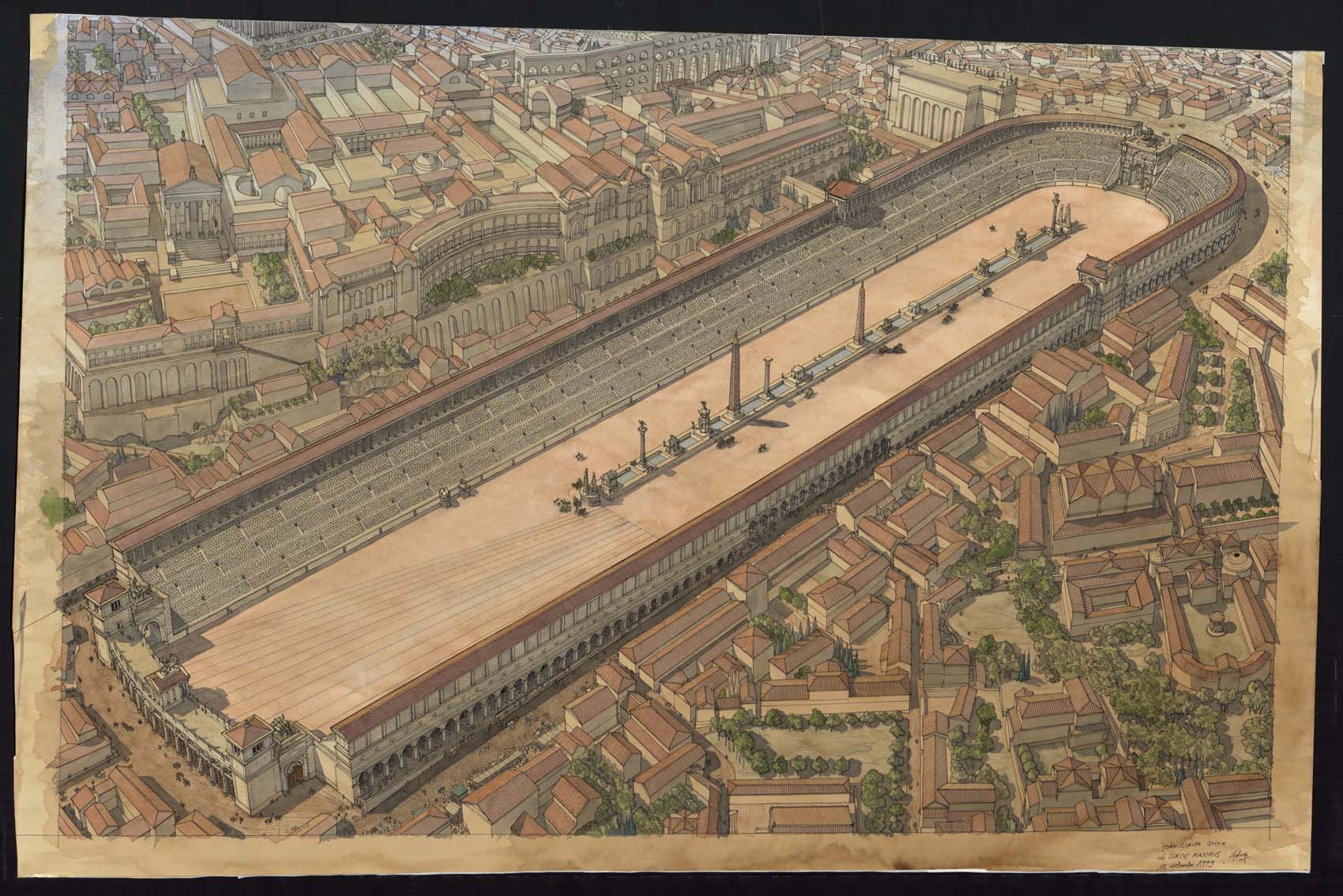 Roma (Rome), le Circus Maximus - Jean-Claude Golvin